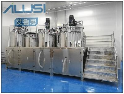 China SUS304 316L Liquid Soap Making Machine 1000L Capacity 7.5KW Homogenizer Detergent Shampoo Mixer for sale