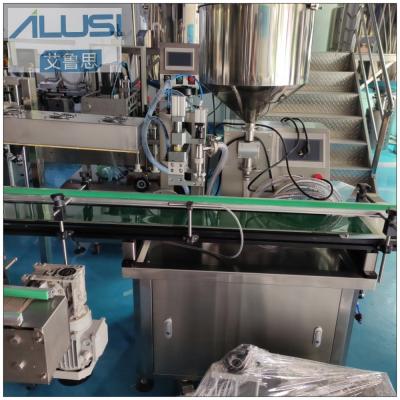 China CE Certified Gear Pump Paste Liquid Filling Machine 2000bph 11kW 10-50000ml for sale