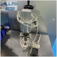 China Semi Automatic 20-30bot/Min Perfume Bottle Cap Crimping Screwing Machine With Pedal for sale