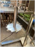 China SUS304 Movable Pneumatic Lifting Homogenizer Mixer Viscosity Liquids Solid Powders Cream Mixing Dispersion Machine for sale