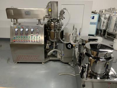 China SUS304 Vacuum Homogenizer Mixer 50L Cosmetic Cream Lotion Ointment Production Line for sale