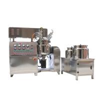 China Hydraulic Lifting Vacuum Emulsifying Mixer 50-3000L Cosmetic Homogenizing Machine CE for sale