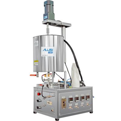 China 220V 50Hz Automatic Lipstick Heating Mixing Filling Machine 100mm Adjustable Worktable for sale