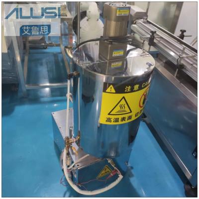 China Lip Balm Gloss Lipstick Heating Filling Machine 20L Honey Vaseline Bottle Filler for sale