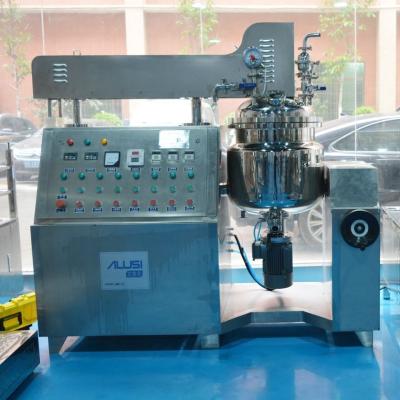 China 50L Sun Cream Cosmetic Making Machine Vacuum Homogenizer Emulsifying Mixer for sale
