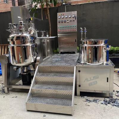 China Vacuum Emulsifier Mixer 50-3000L Cosmetic Cream Lotion Manufacturing Plant Equipment for sale