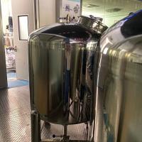 China 316L Stainless Steel Sanitary Water Storage Tank 20000L Food Soaking Tank with Wheels for sale