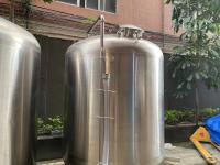 China 316L Stainless Steel Sanitary Water Storage Tank 20000L Food Soaking Tank with Wheels for sale