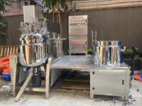 China 200L Vacuum Emulsifier Homogenizer Mixer 28000rpm High Shear Cosmetic Cream Making Machine for sale