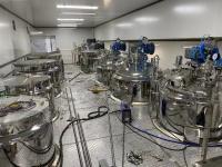 China 50L 3600rpm Cosmetic Cream Mixer Homogenizer Emulsifying Machine Vacuum Tank for sale