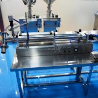 China Small Sanitizer Gel Bottle Liquid Filling Machine Semi Automatic 0.75kw for sale