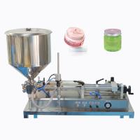 China Small Sanitizer Gel Bottle Liquid Filling Machine Semi Automatic 0.75kw for sale