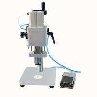 China Semi Auto Vial Aluminum Ampoule Crimping Machine 20-30 BPM Pneumatic Capper for sale