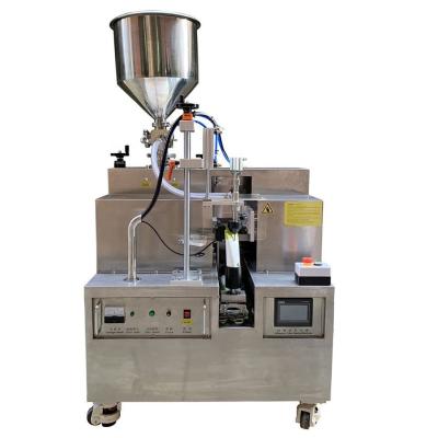 China Semi Automatic Plastic Tube Filling Sealing Machine AFS-60 10-120ml for sale