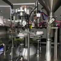 China Automatic Honey Cosmetic Vial Shampoo Filling Machine Packing Labeling Sealing Filler 10 Station for sale