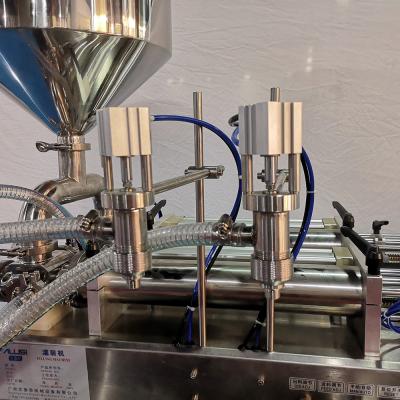 China Sauce Cream Paste Liquid Filling Machine Semi Automatic Head Horizontal Water Bottle Honey Filler for sale