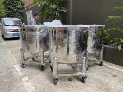 China 304 Stainless Steel Storage Tank For Butter Cheese Mayonnaise Flat Open for sale