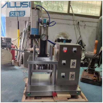 China SUS304 Semi Automatic Eye Shadow Powder Pressing Machine 220V Cosmetic Compaction for sale