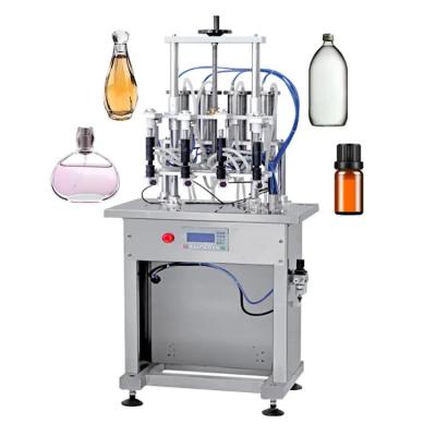 China Automatic 4 heads Vacuum perfume weighing filling making machine manual for bottle for sale