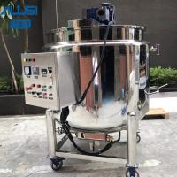 China 500L Stainless Steel Mixing Tank 600L Full Volume 3KW Agitator Industrial Heating Storage Vessel for sale