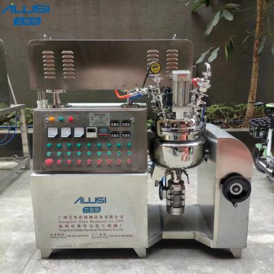China SUS316 Small Capacity Toothpaste Making Machine Vacuum Mixing Emulsifying Mixer 50L for sale