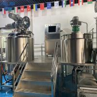 China Liquid Mixing Tank Cosmetic Cream Vacuum Emulsifying Mixer Equipment for sale