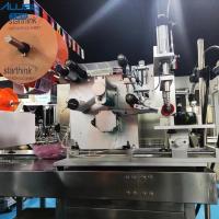 China 100W SUS304 Flat Bottle Dual Side Labeling Machine 220V For Pharmaceuticals for sale