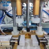 China Pedal Control 300mm Height Bottle Capping Machine 4 Wheels Turning Screw Caps Tightly for sale