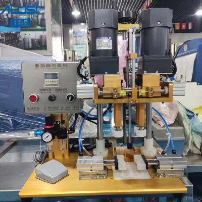 China Semi-Automatic Pneumatic Capping Machine 80W for Plastic Spray Pump Bottles 30-300mm Height for sale