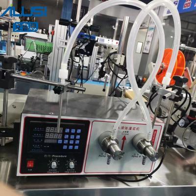 China Ampoule Bottle Liquid Filling Machine Electric Digital Control Quantitative Double Heads Magnetic Pump for sale