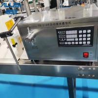 China Semi-Automatic Gear Pump Liquid Filler 2000ml/min Edible Oil Water Filling Machine for sale