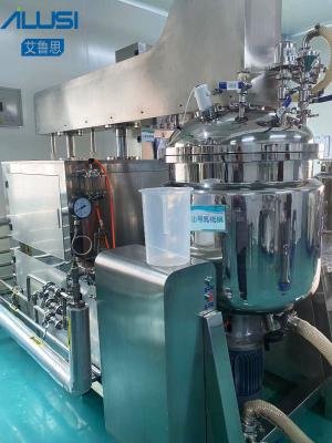 China Vacuum Homogeneous Lifting Emulsifier Mixing Machine 500L Liquid Medicine Mixer for sale