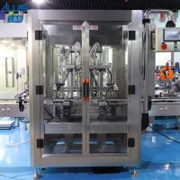 China Automatic 4 Heads Pneumatic Piston Filling Machine for Liquid Soap Shampoo Bath Gel 100-5000ml for sale