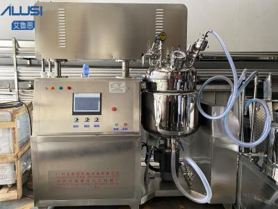 China 100L PLC Touch Screen Vacuum Emulsifier Mixing Machine for Foundation Sunscreen Making for sale