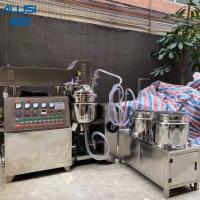 China 50L Hydraulic Lift Vacuum Emulsifier Mixer Machine for Cream Lotion Production for sale