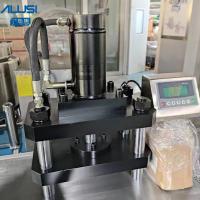 China 2.3KW Powder Cake Eye Shadow Press Equipment Semi Automatic Desktop Cosmetic Powder Press Machine for sale
