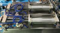 China Semi Automatic Double Heads Paste Piston Filler Water Bottle Pneumatic Filling Machine for sale