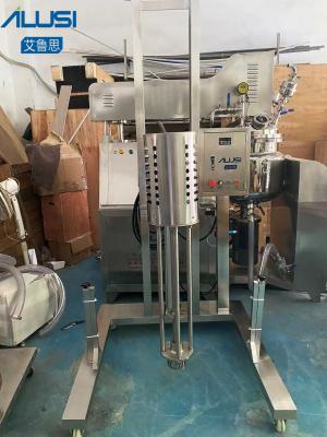 China 100L Liquid Soap Paint Homogenization Machine Sanitary Stainless Steel Motor Pneumatic Lifting for sale