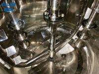 China Hydraulic Cylinder Stainless Steel Vacuum Emulsifier Mixer Toothpaste Making Machine for sale
