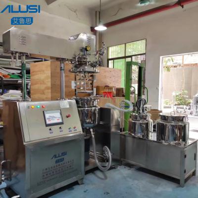 China 50L PLC Touch Screen Lotion Homogenizer Emulsifier for Cosmetic Making Machine for sale