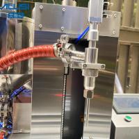 China Automatic Rotor Pump Paste Liquid Filling Machine with Mixing Heater 220V 50Hz for sale