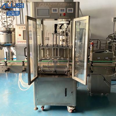 China 6 Head Automatic Liquid Filling Machine 100-1000ml Servo Control Filling and Capping for sale