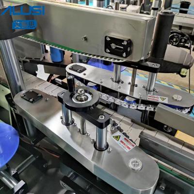 China High Speed Pneumatic Automatic Double Side Flat Bottle Labeling Machine 380V 3000W for sale