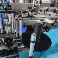 China High Speed Pneumatic Automatic Double Side Flat Bottle Labeling Machine 380V 3000W for sale