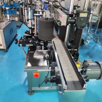 China High Speed Pneumatic Automatic Double Side Flat Bottle Labeling Machine 380V 3000W for sale