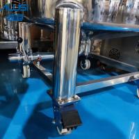 China Top Open Stainless Steel Storage Tank 100-20000L Water Detergent Single Layer SS Container for sale