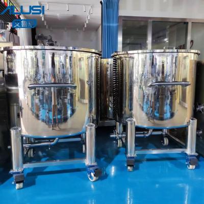 China Top Open Stainless Steel Storage Tank 100-20000L Water Detergent Single Layer SS Container for sale