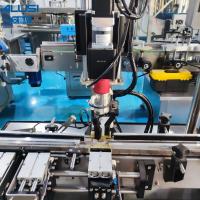 China PLC Control Automatic Screw Capping Machine for Glass Bottles with Metal Caps 2m Conveyor for sale