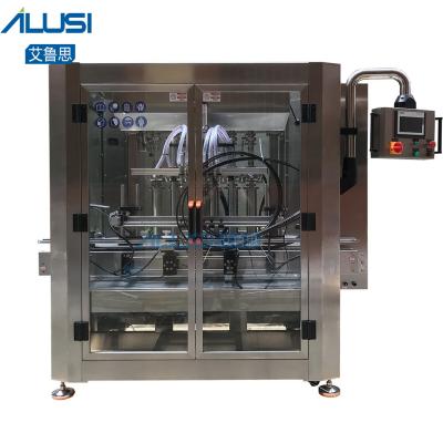 China Liquid Lotion Quantitative Bottle Filling Machine Piston Automatic Four Nozzle Filling Machinery for sale