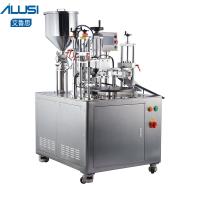 China Semi Automatic Ultrasonic Toothpaste Hand Cream Cosmetic Soft Tube Filling and Sealing Machine 100-200ms for sale